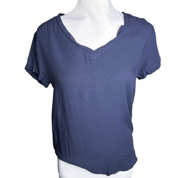 cloth & stone | Tops | Cloth And Stone Stitch Fix Xs Blue Tee Hi Lo Hem ...